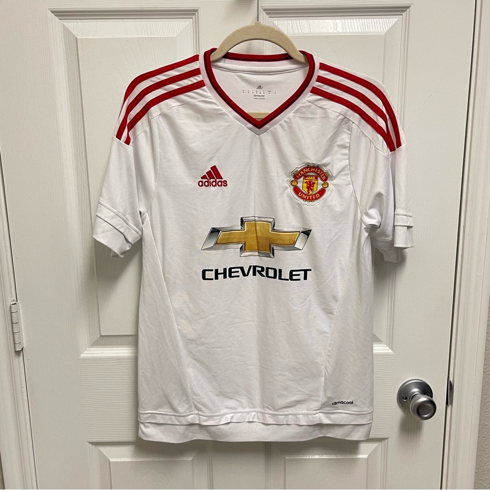 Adidas Manchester United White Soccer Jersey - Gem